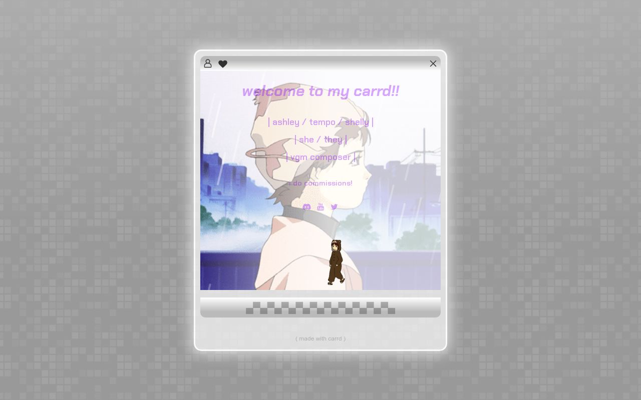 tempo's carrd - main page